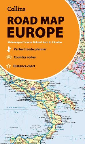 Collins Road Map of Europe by Collins Maps | Waterstones
