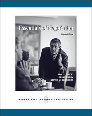 Essentials of Negotiation by Roy Lewicki, Bruce Barry | Waterstones