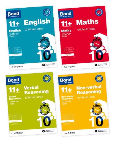 Bond 11+ 10 Minute Tests Bundle with Answer Support 8-9 years (for GL ...