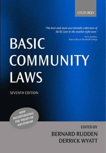 Basic Community Laws by Bernard Rudden, Derrick Wyatt | Waterstones