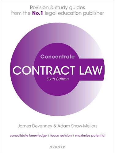 Contract Law Concentrate by James Devenney, Adam Shaw-Mellors | Waterstones