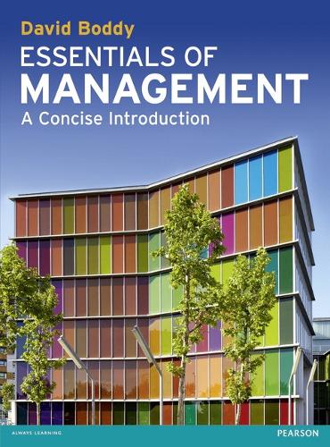Essentials of Management by David Boddy | Waterstones
