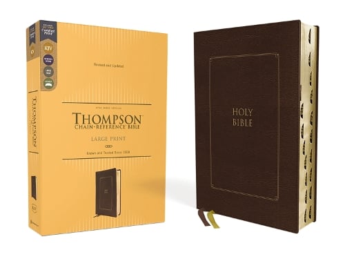 KJV, Thompson Chain-Reference Bible, Large Print, Leathersoft, Brown ...