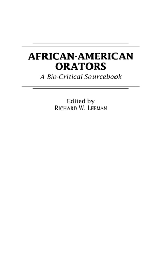 African-American Orators by Richard Leeman | Waterstones
