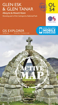 Glen Esk & Glen Tanar, Aboyne & Mount Keen by Ordnance Survey | Waterstones