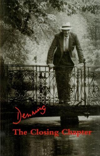 The Closing Chapter by Alfred Denning | Waterstones