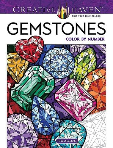 Creative Haven Gemstones Color by Number by Tetiana Samoilenko ...
