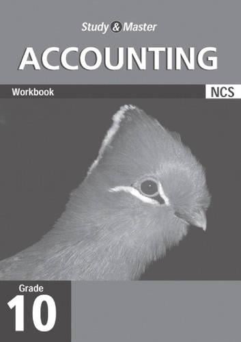 Study and Master Accounting Grade 10 Workbook | Waterstones