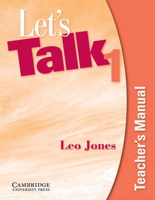 Let's Talk 1 Teacher's Manual: 1 by Leo Jones | Waterstones