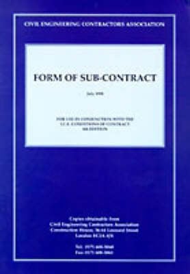 CECA Form of Sub-contract by Civil Engineering Contractors Association ...