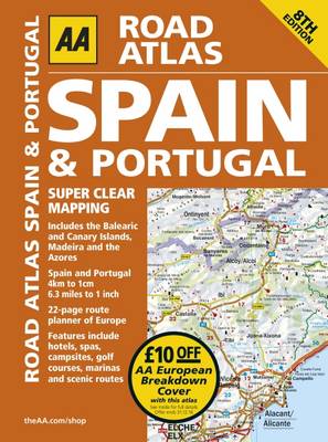 AA Road Atlas Spain and Portugal | Waterstones