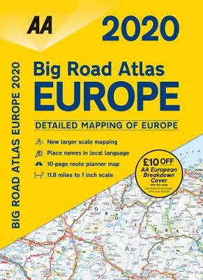 AA Big Road Atlas Europe 2020 | Waterstones