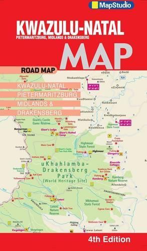 Road Map - KwaZulu-Natal: Pietermaritzburg, Midlands & Drakensberg ...