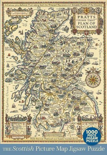 The Scottish Picture Map 1000 Piece Jigsaw Puzzle | Waterstones