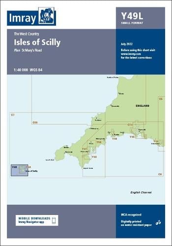 Laminated Y49 Isles of Scilly (Small Format) by Imray Y Series ...