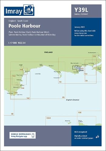 Laminated Y39 Poole Harbour (Small Format) by Imray Y Series ...
