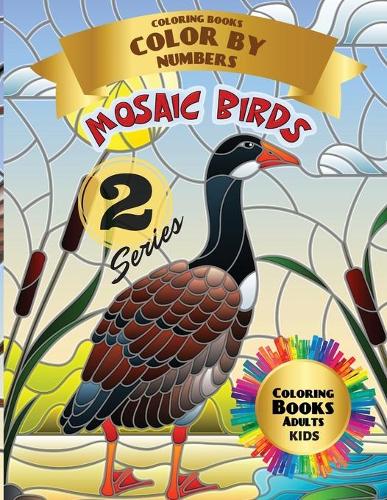 Mosaic Birds Coloring Books Color by Numbers by Liudmila Coloring Books ...