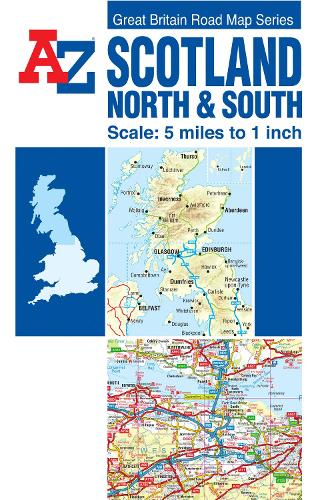 Scotland Road Map by Geographers' A-Z Map Company | Waterstones