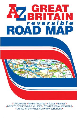 Great Britain Reversible Road Map by Geographers' A-Z Map Company ...