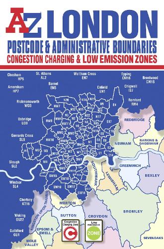 London A-Z Postcode and Administrative Boundaries Map by Geographers' A ...