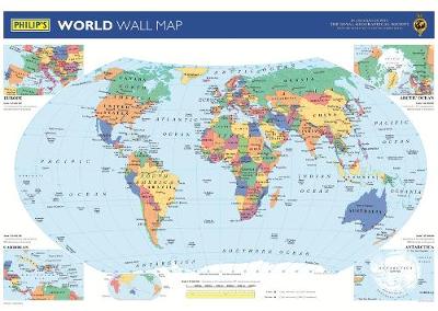 Philip's World Wall Map | Waterstones