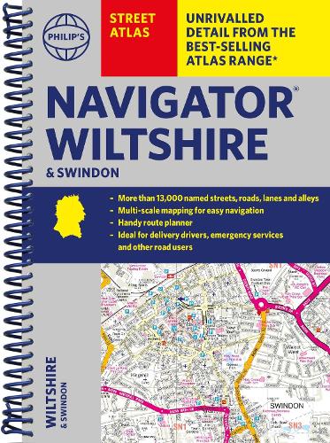 Philip's Navigator Street Atlas Wiltshire and Swindon by Philip's Maps ...