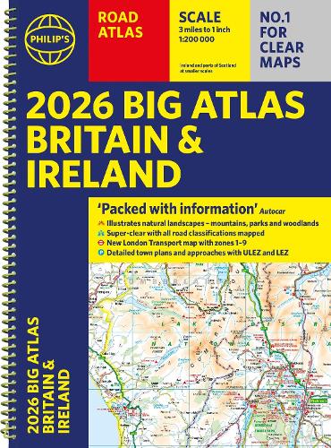 2026 Philip's Big Road Atlas of Britain & Ireland by Philip's Maps ...