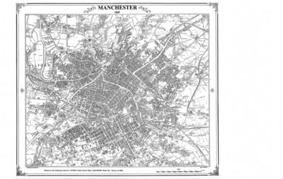 Manchester 1845 Map by Heritage Cartography | Waterstones