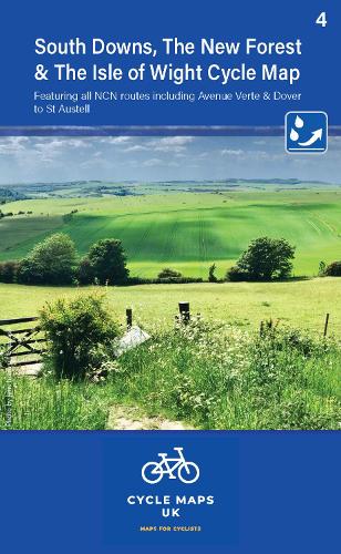 South Downs, The New Forest, and The Isle of Wight Cycle Map 4 ...