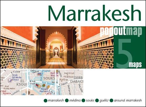 Marrakesh PopOut Map - pocket size pop up city map of Marrakesh by ...