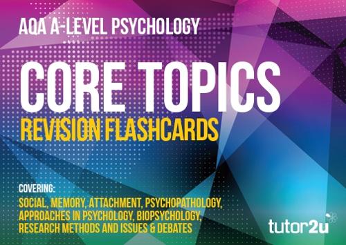 AQA A-Level Psychology Core Topics Revision Flashcards | Waterstones
