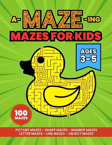 A-Maze-ing Maze Activity Book for Kids Ages 3-5 by Paperdoll ...