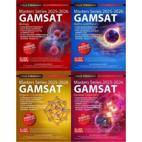 2025-2026 New Masters Series GAMSAT Textbook - 4 Science Books by The ...