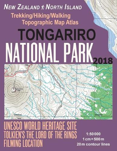 Tongariro National Park Trekking/Hiking/Walking Topographic Map Atlas ...