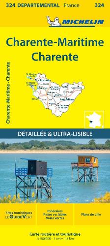 Charente-Maritime Charente - Michelin Local Map 324 by Michelin ...