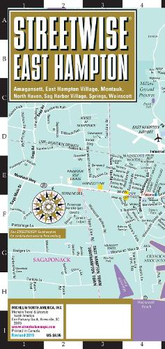 Streetwise Map East Hampton - Laminated City Center Street Map of East ...