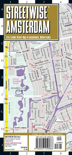 Streetwise Amsterdam Map - Laminated City Center Street Map of ...