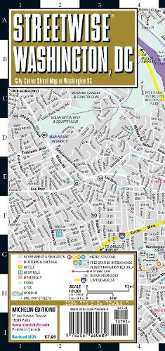 Streetwise Washington DC Map - Laminated City Center Street Map of ...