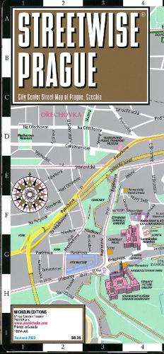 Streetwise Prague Map - Laminated City Center Street Map of Prague ...