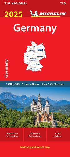 Germany 2025 - Michelin National Map 718 by Michelin | Waterstones