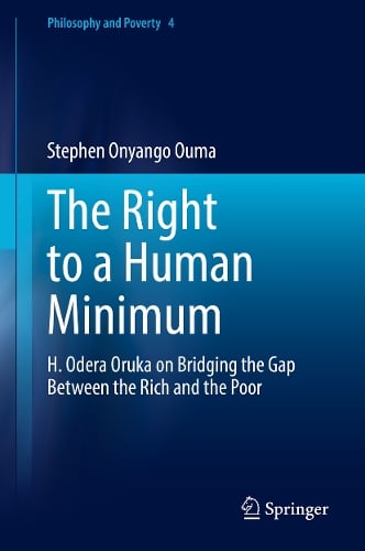 The Right to a Human Minimum by Stephen Onyango Ouma | Waterstones