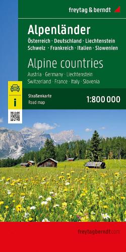 Alpine Countries Road and Leisure Map | Waterstones