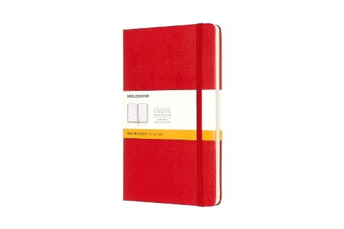 Moleskine Large Ruled Notebook Red | Waterstones