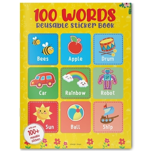 100 Words Reusable Sticker Book for Children by Wonder House Books ...