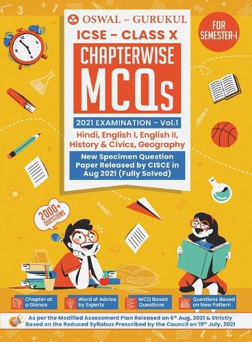 Chapterwise MCQS for Hindi, English I, English II, History & Civics, Geography by Oswal, Gurukul ...
