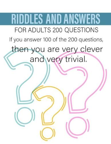 Riddles and Answers for Adults Book by Mohamoha Books | Waterstones