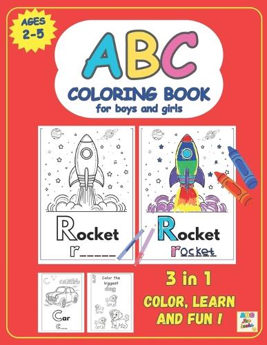 ABC coloring book for boys and girls by Abc Fun Books | Waterstones