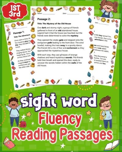 sight word fluency reading passages for Grades 1st to 3rd by Asia Maria ...
