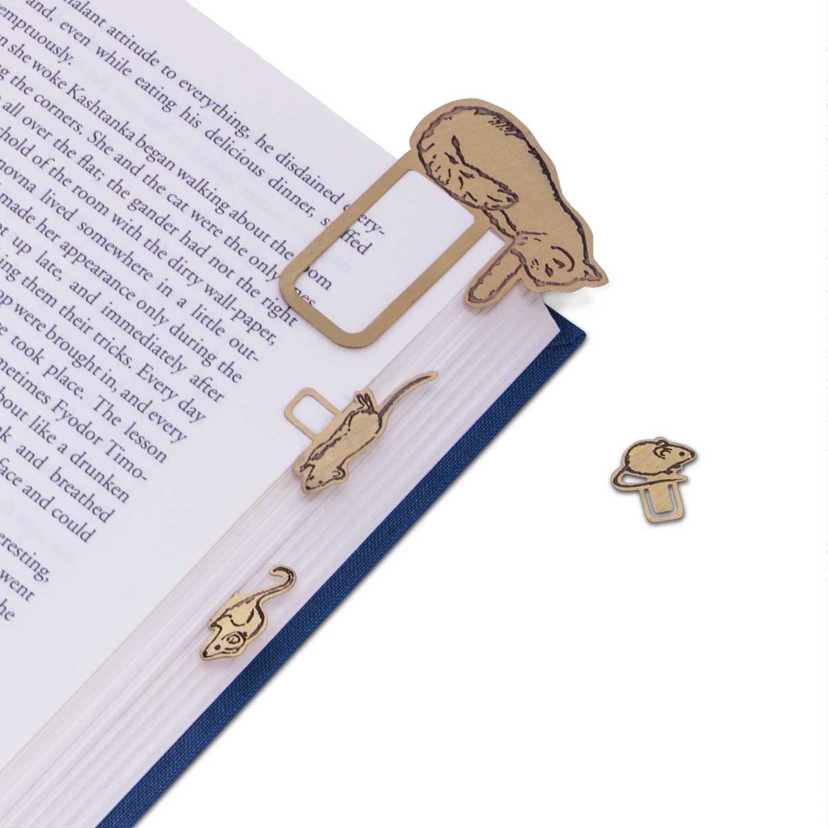 Book Minders Page Markers - Cat & Mouse | Waterstones