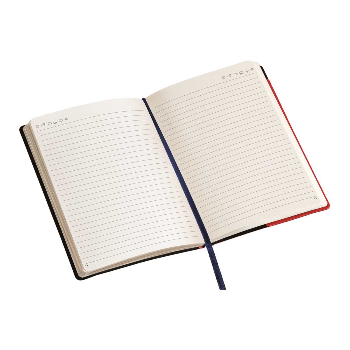 Black Large Lined Notebook | Waterstones